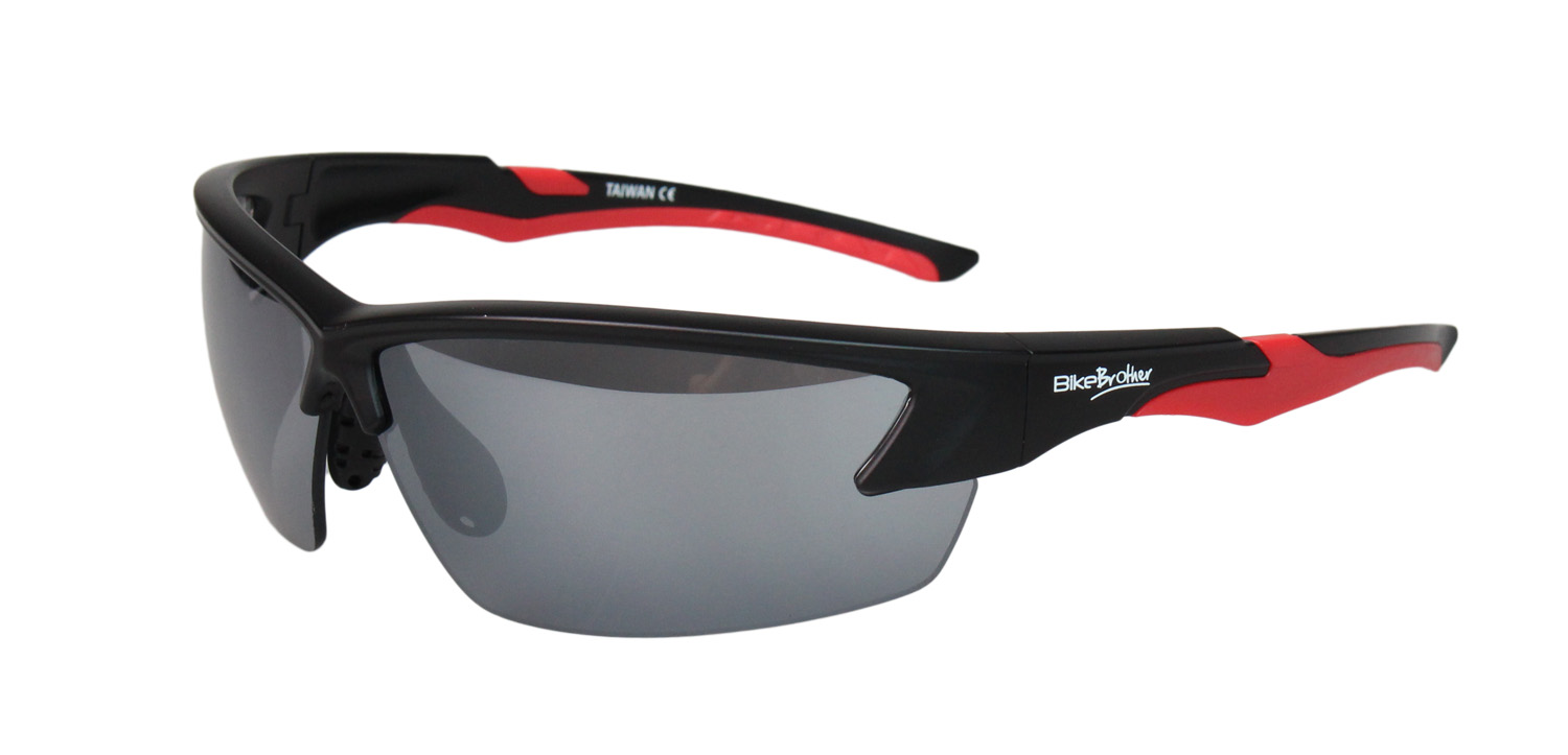 BikeBrother Cykelbriller Sort/Rød - 69,00 : Cykelgear.dk - Cykelgear.dk