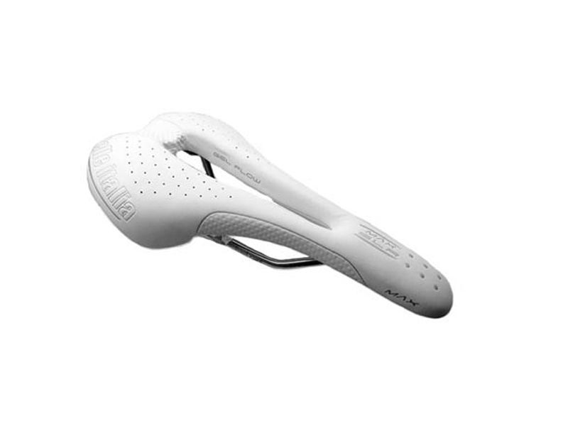 Selle Italia Max SLR Gel Flow Sadel Hvid - 749,00 : Cykelgear.dk ...