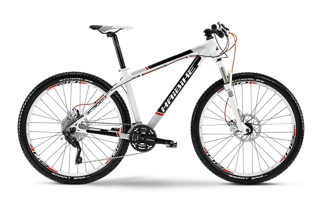 Haibike Attack RX 27.5 30-G XT mix Hvid - 8.299,00 : Cykelgear.dk ...