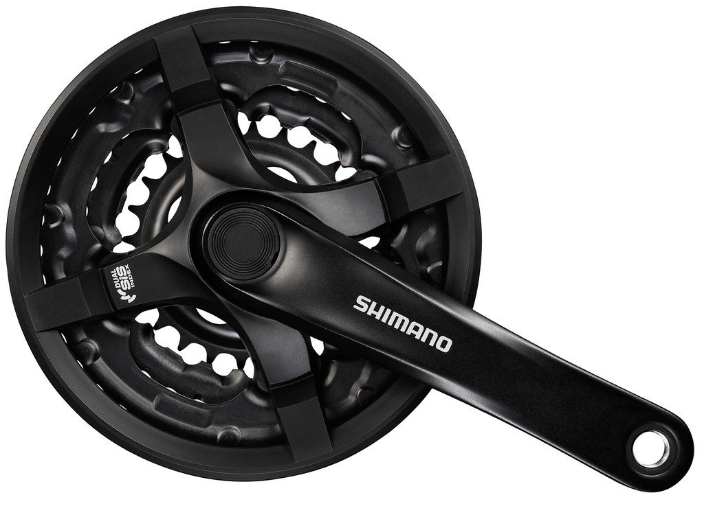 Shimano Kranksæt 42/34/24T 170 mm til firkantet aksel sort - 199,00 : Cykelgear.dk - Cykelgear.dk